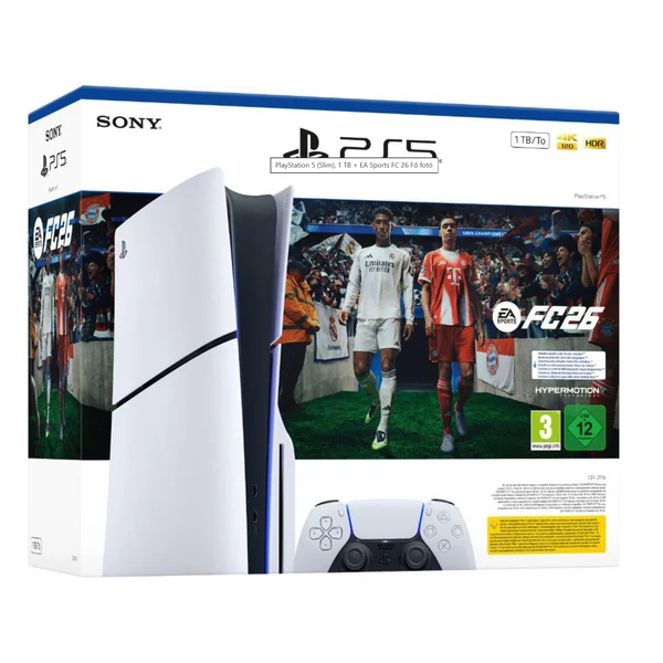 PlayStation 5 (Slim) 1 TB + EA Sports FC 26 - Sony PlayStation 5 konzol